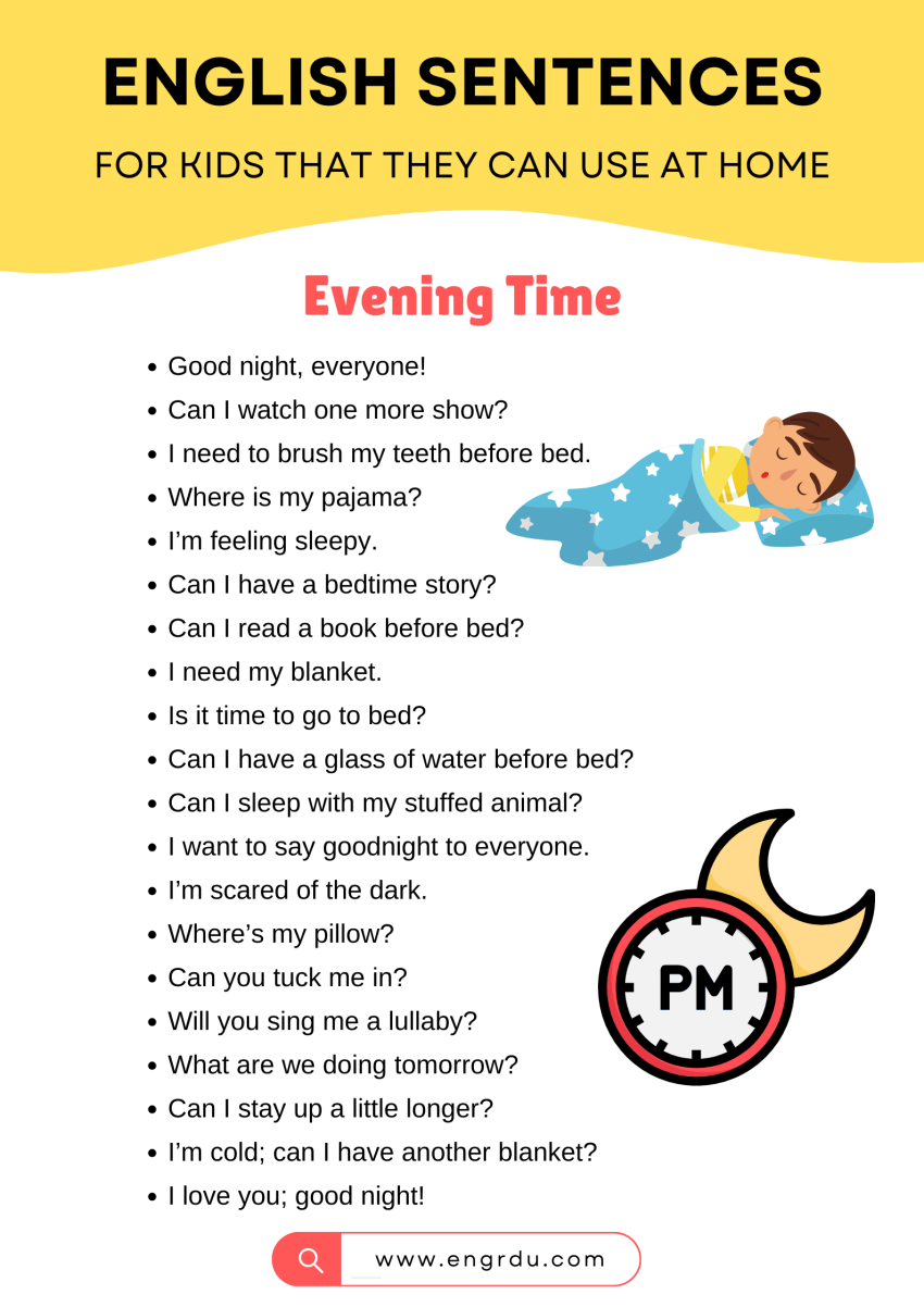 English Sentences For Kids That They Can Use At Home - Engrdu