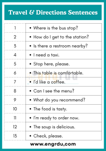 100+ Simple English Sentences Used Daily with free PDF - Engrdu