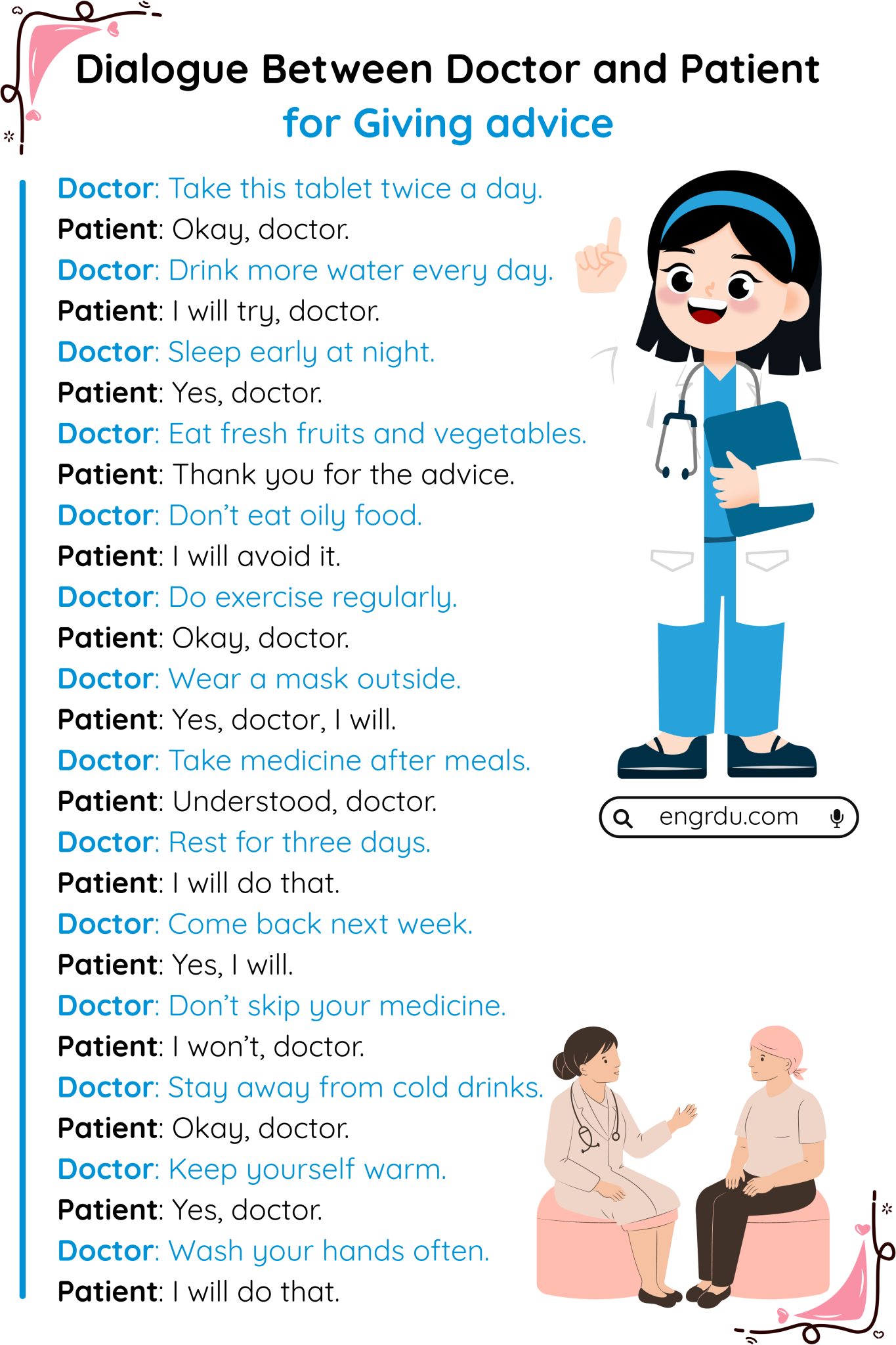 Dialogue Between Doctor and Patient - Engrdu