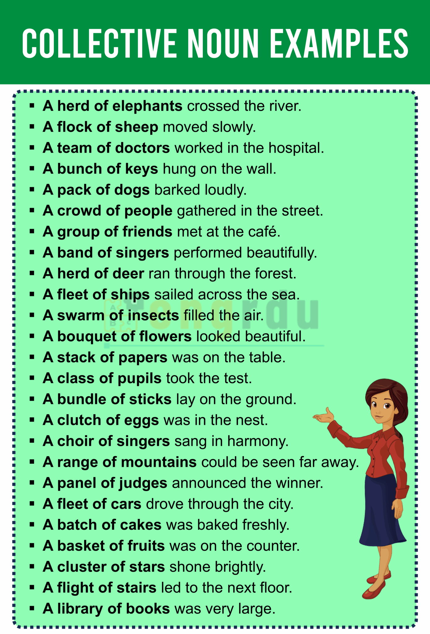 Top 100 Collective Noun Examples in Sentences - Engrdu