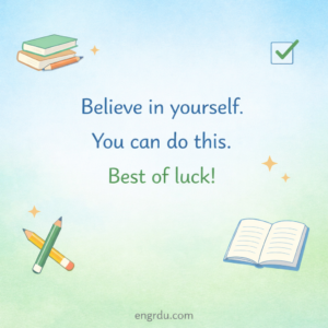 40 Best Wishes for Exam Success in English with Pictures - Engrdu