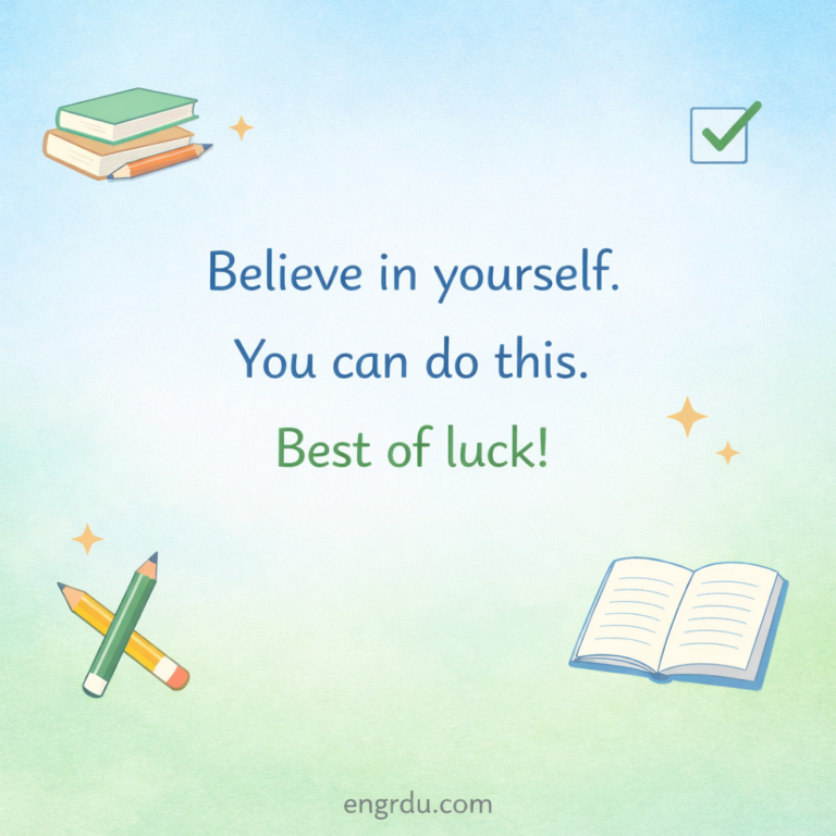 40 Best Wishes for Exam Success in English with Pictures - Engrdu