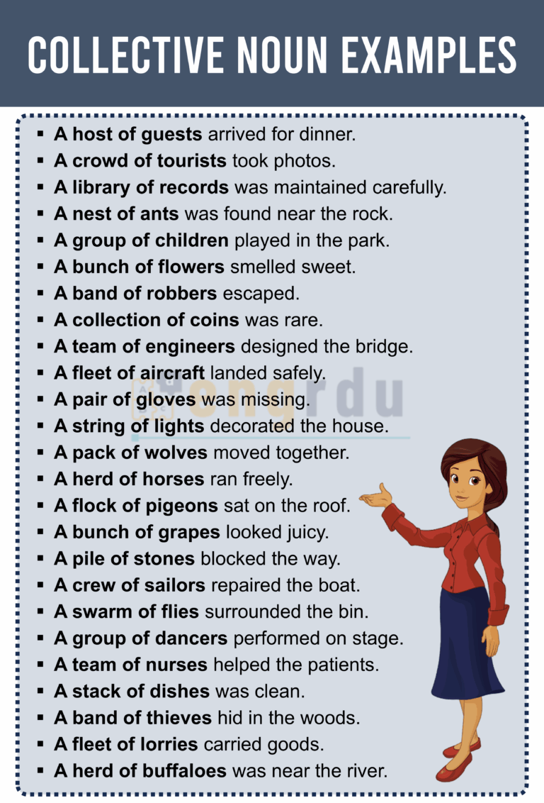 Top 100 Collective Noun Examples in Sentences - Engrdu