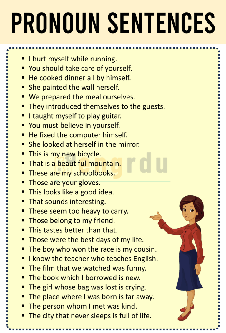 100+ Examples of Pronouns in a Sentence - Engrdu