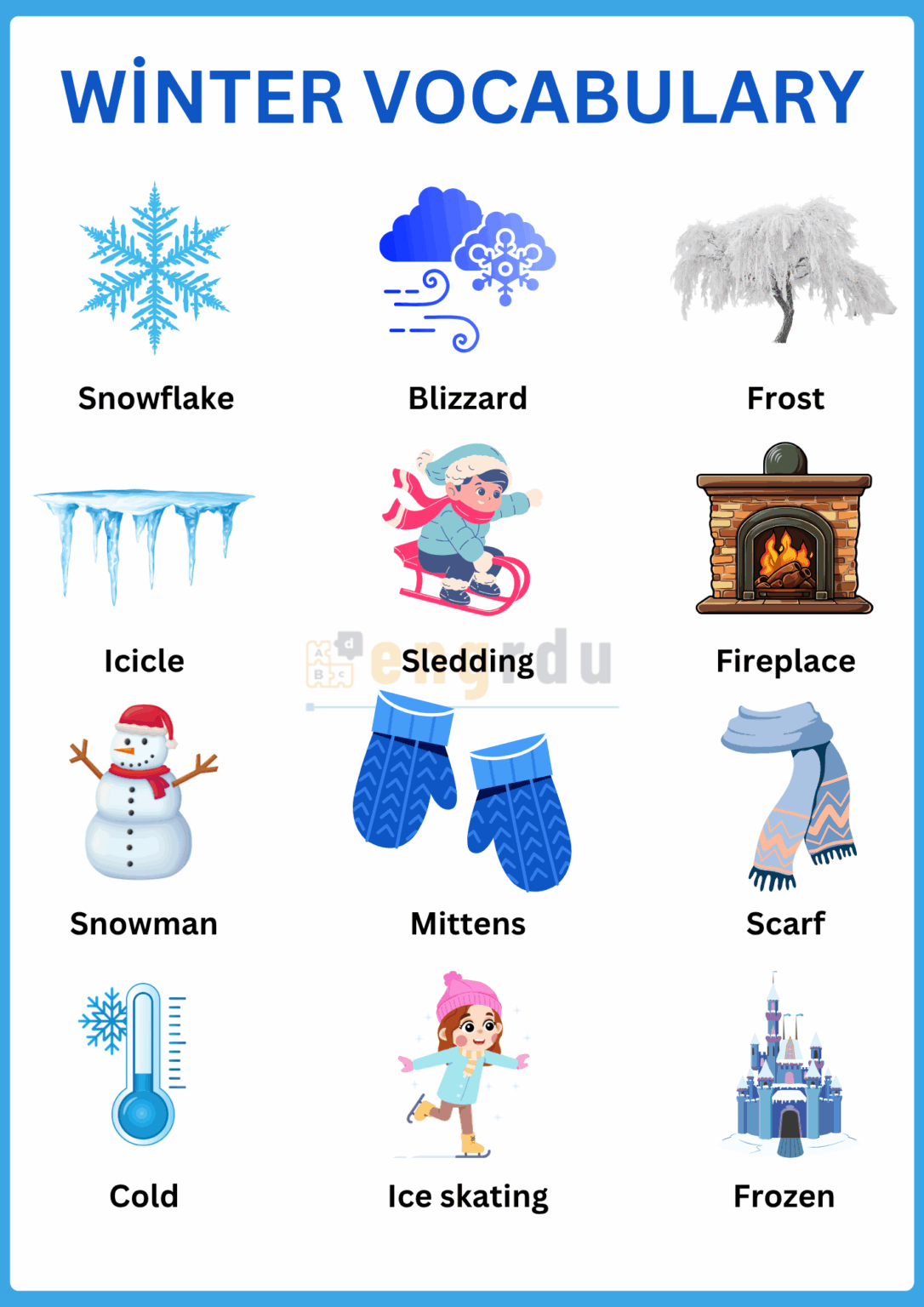 100 Beautiful Seasons Vocabulary Words in English with Pictures - Engrdu