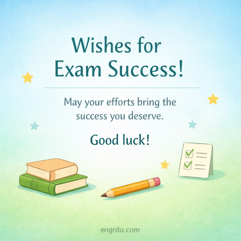 40 Best Wishes for Exam Success in English with Pictures - Engrdu