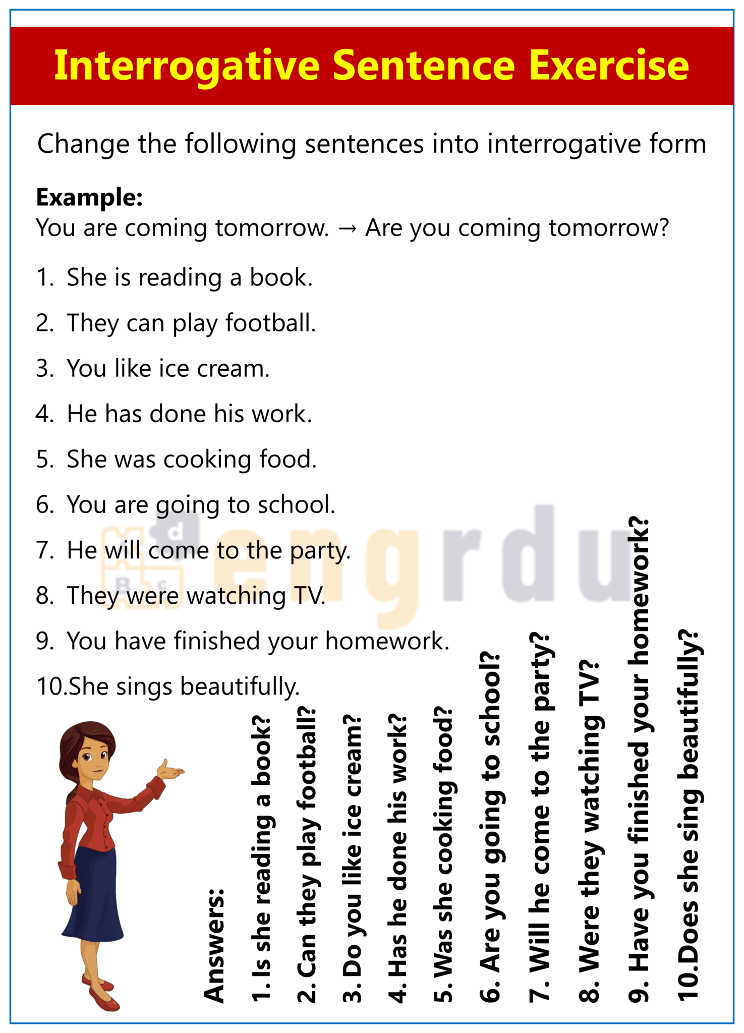 Interrogative Sentence Definition, Uses, and Examples - Engrdu