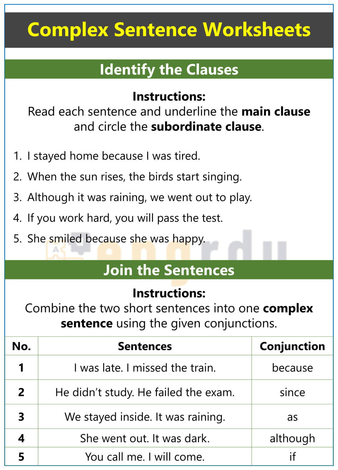 Complex Sentence: Definition, Uses, and Examples - Engrdu