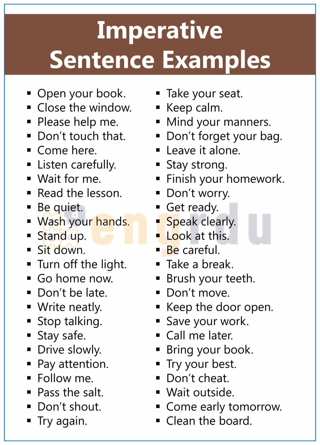 Types of Sentences | Sentence and Types of Sentence - Engrdu
