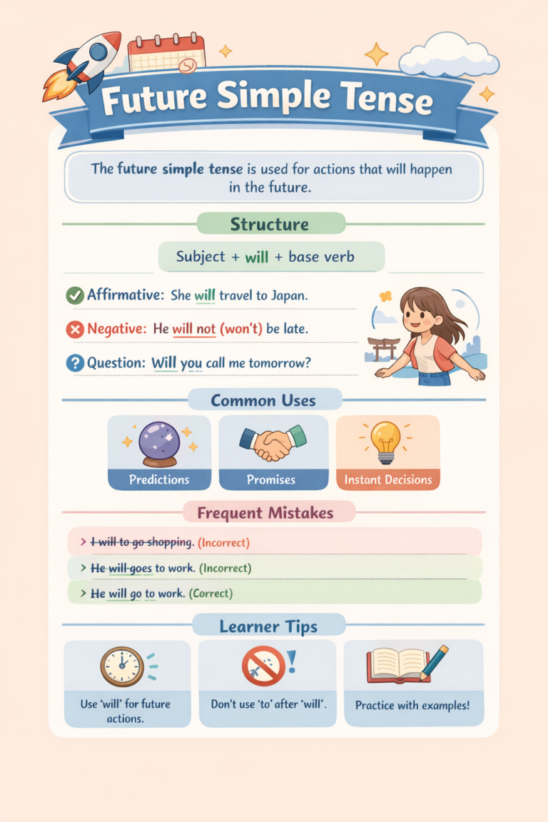 Future Simple Tense in English with Structures and Examples - Engrdu