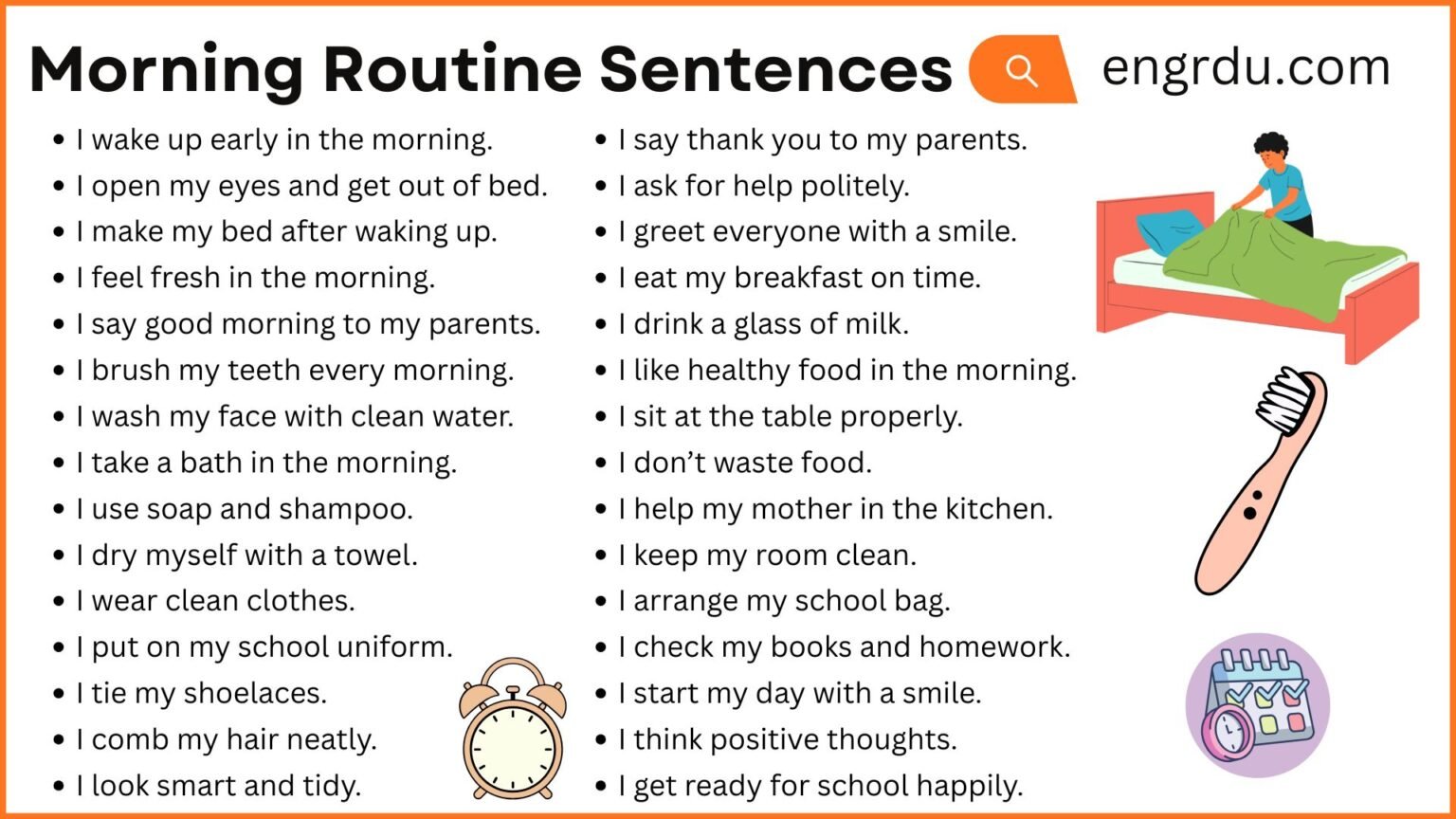 100+ Simple English Sentences Used Daily with free PDF - Engrdu