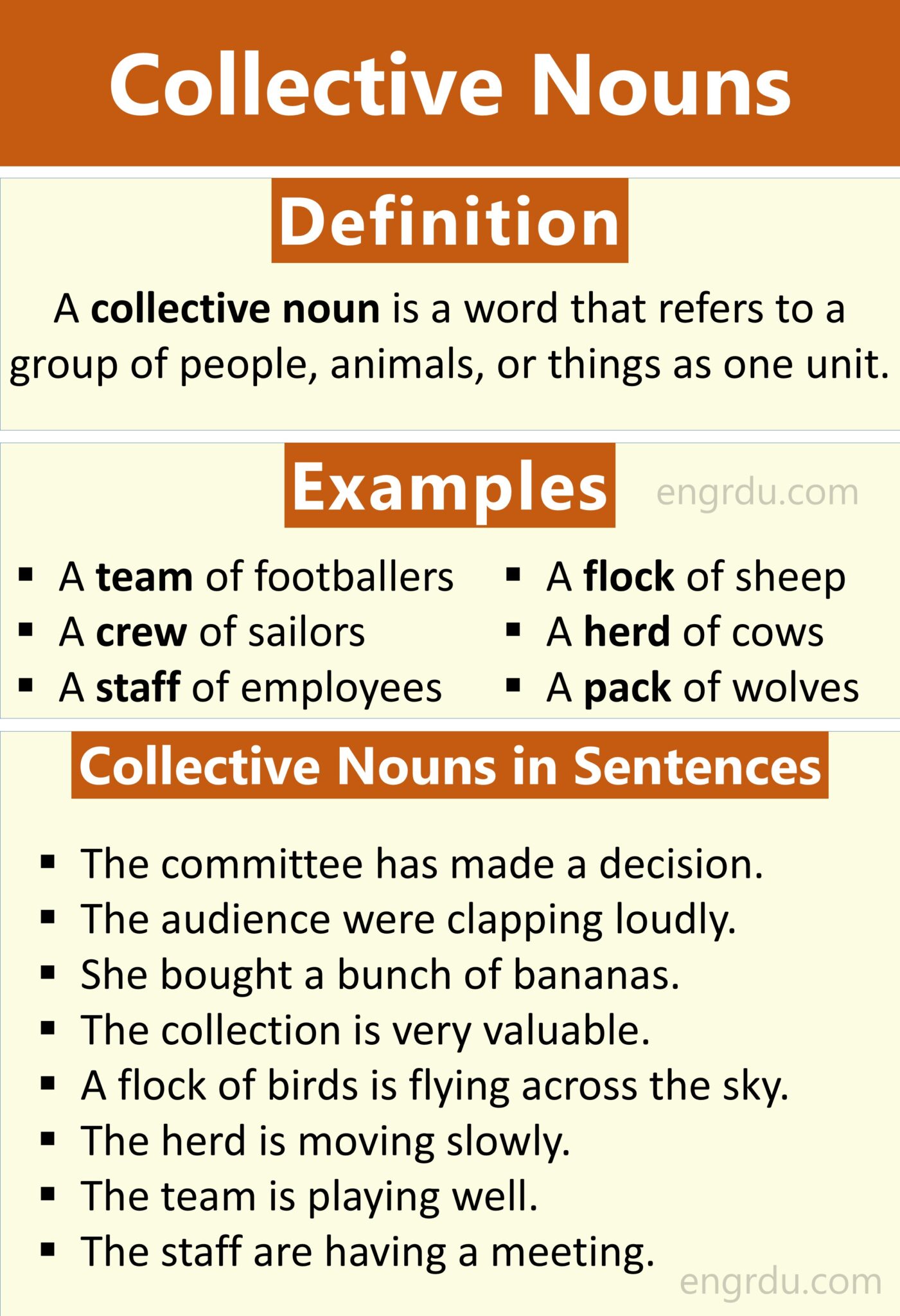 Collective Nouns: Definition, Types, Uses, and Examples - Engrdu