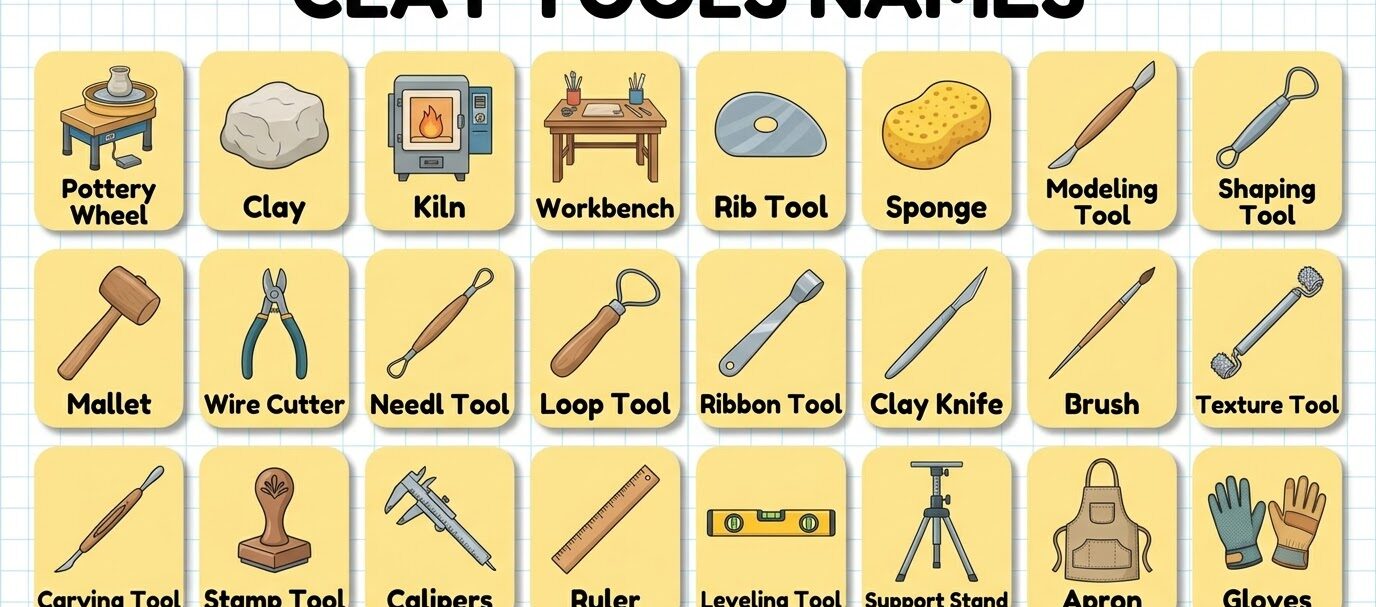 List of Clay Tools Names with Uses and Pictures - Engrdu